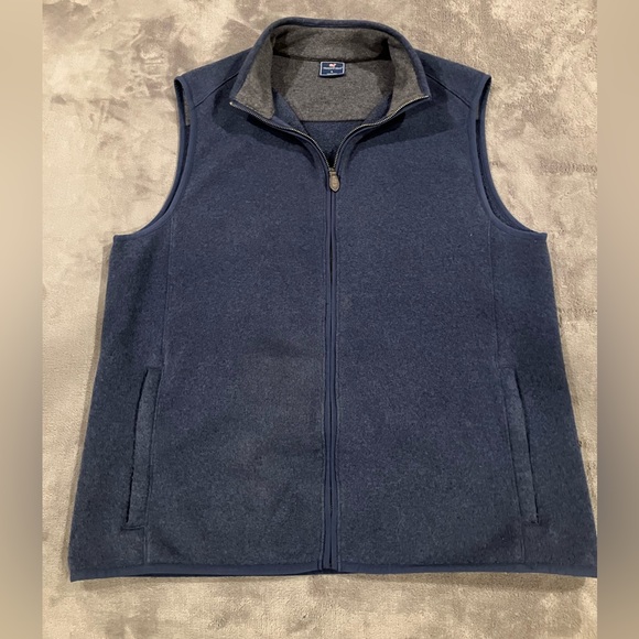 Vineyard Vines | Jackets & Coats | Vineyard Vines Fleece Vest Blue And ...